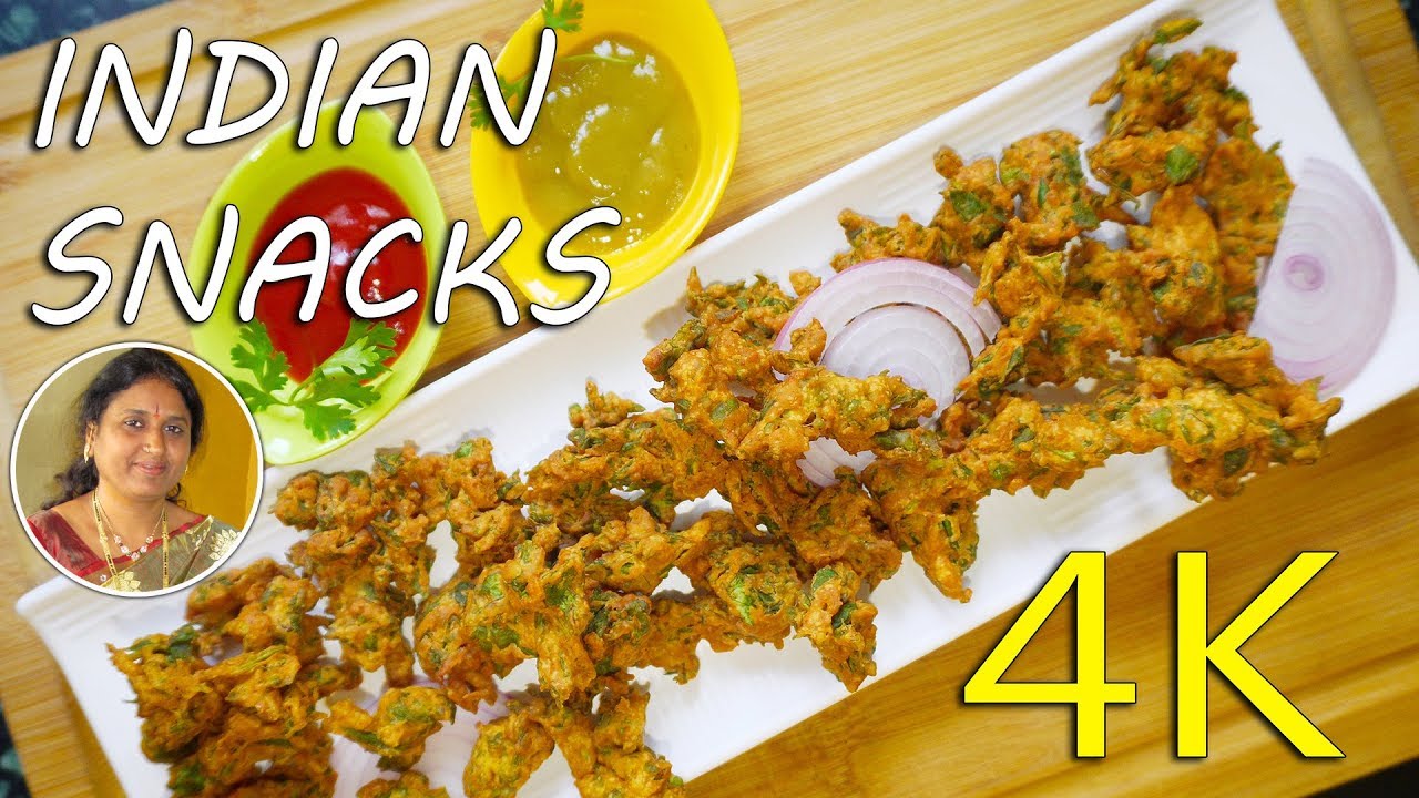 Palak Pakoda Tasty Snacks | Spinach Fritters | 4K - YouTube