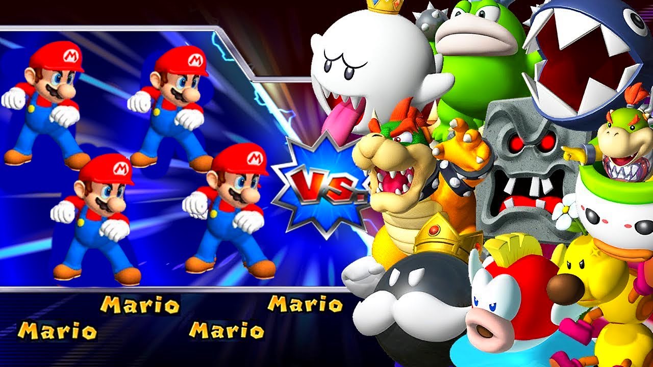 Mario Party 9 - Boss Rush (All Bosses) - Mario vs Mario vs Mario vs ...