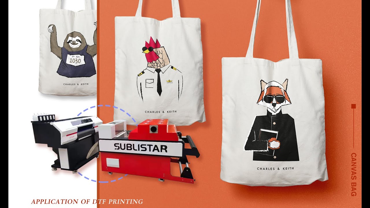 How to Print Bags with DTF Film Printing Machine? - YouTube