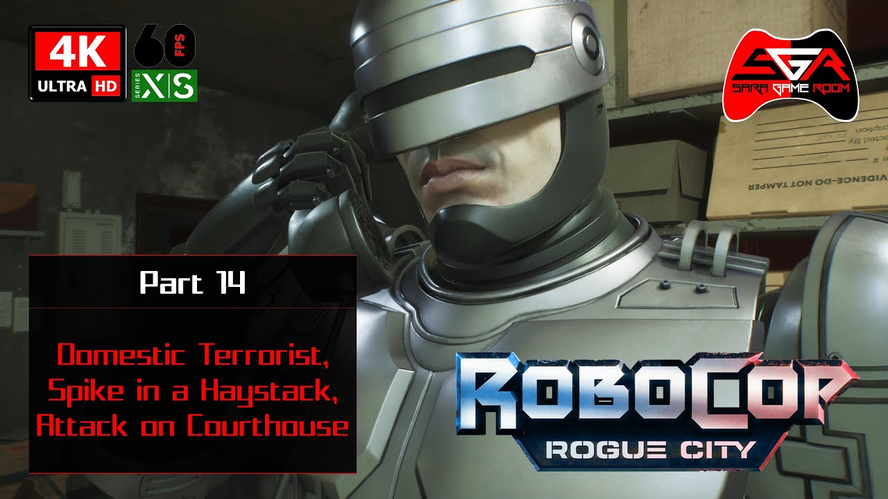 Robocop Rogue City Gameplay - Part 14 Domestic Terrorist, Spike in a ...