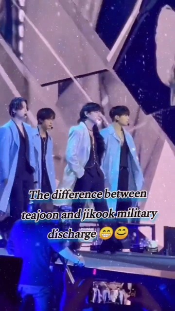 The Difference Between Jikook & Taejoon Military Discharge 😅 #jimin #jk ...