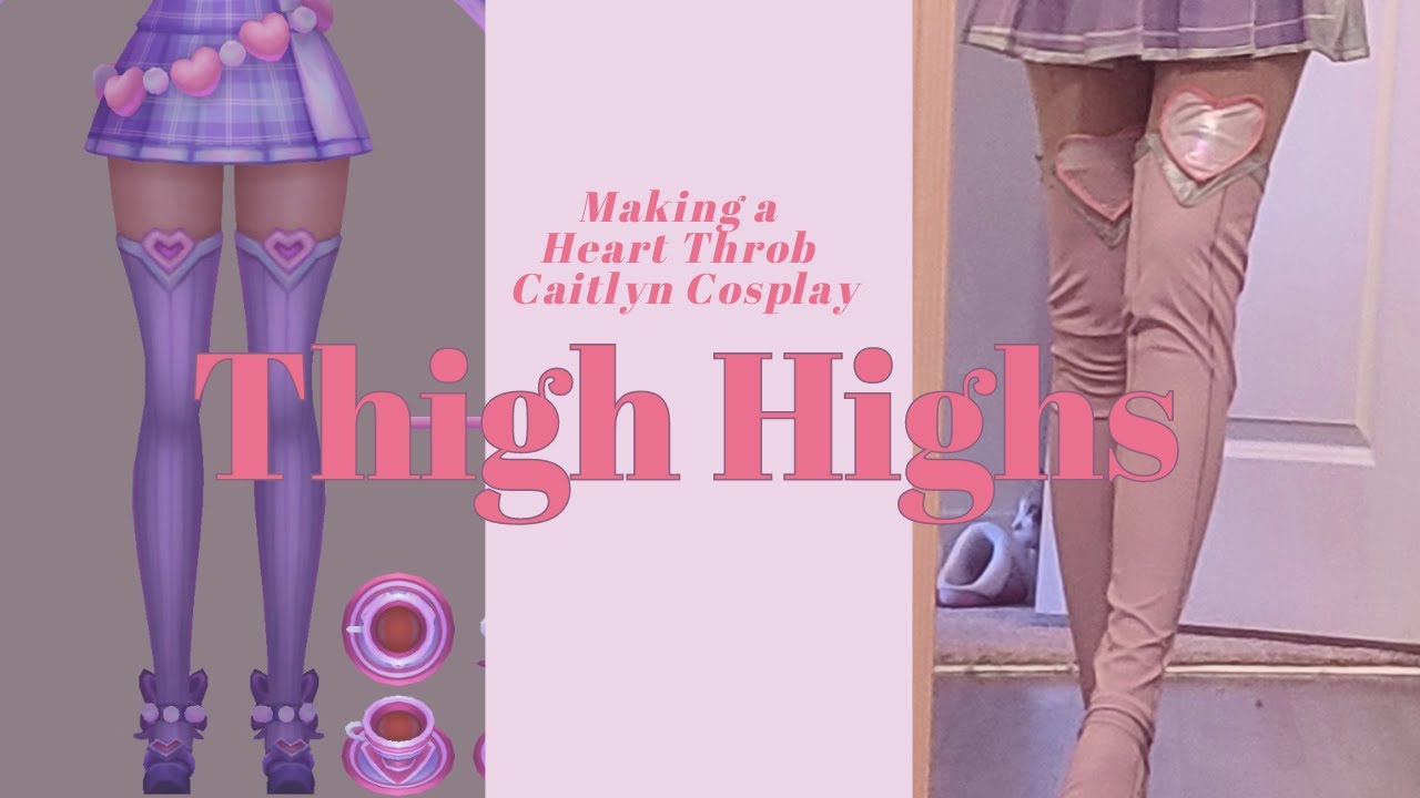 Making Heart Throb Caitlyn | Thigh Highs and Skirt Pattern - YouTube