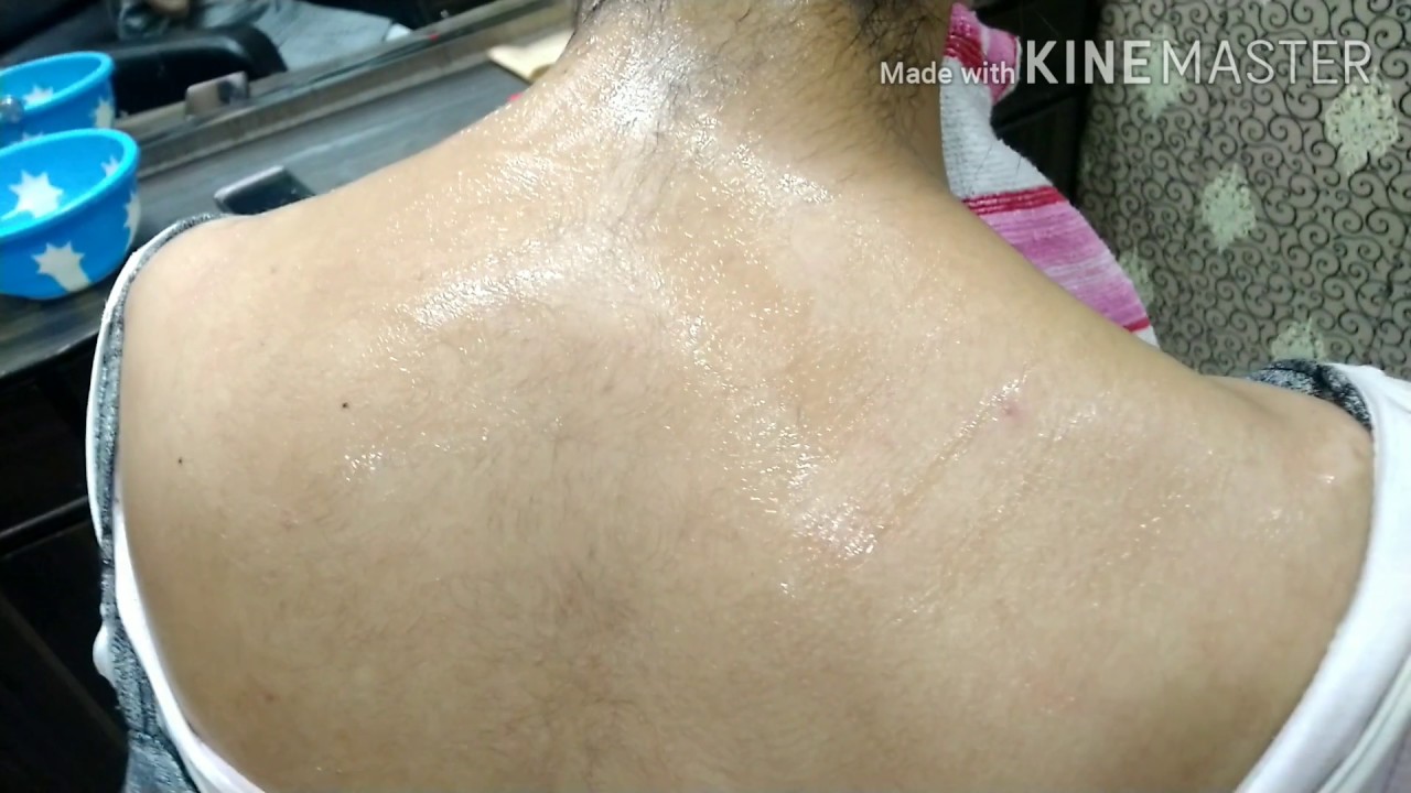 Rica Wax . How to remove neck and back hairs.रिका वैक्स से गर्दन और कमर ...