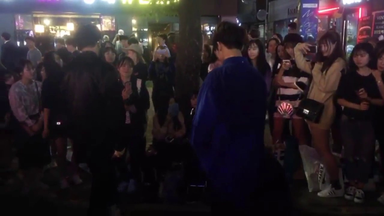 [161001] DOB (디오비) Hongdae 🌸 Boy In Luv 상남자 - BTS 🎈 - YouTube