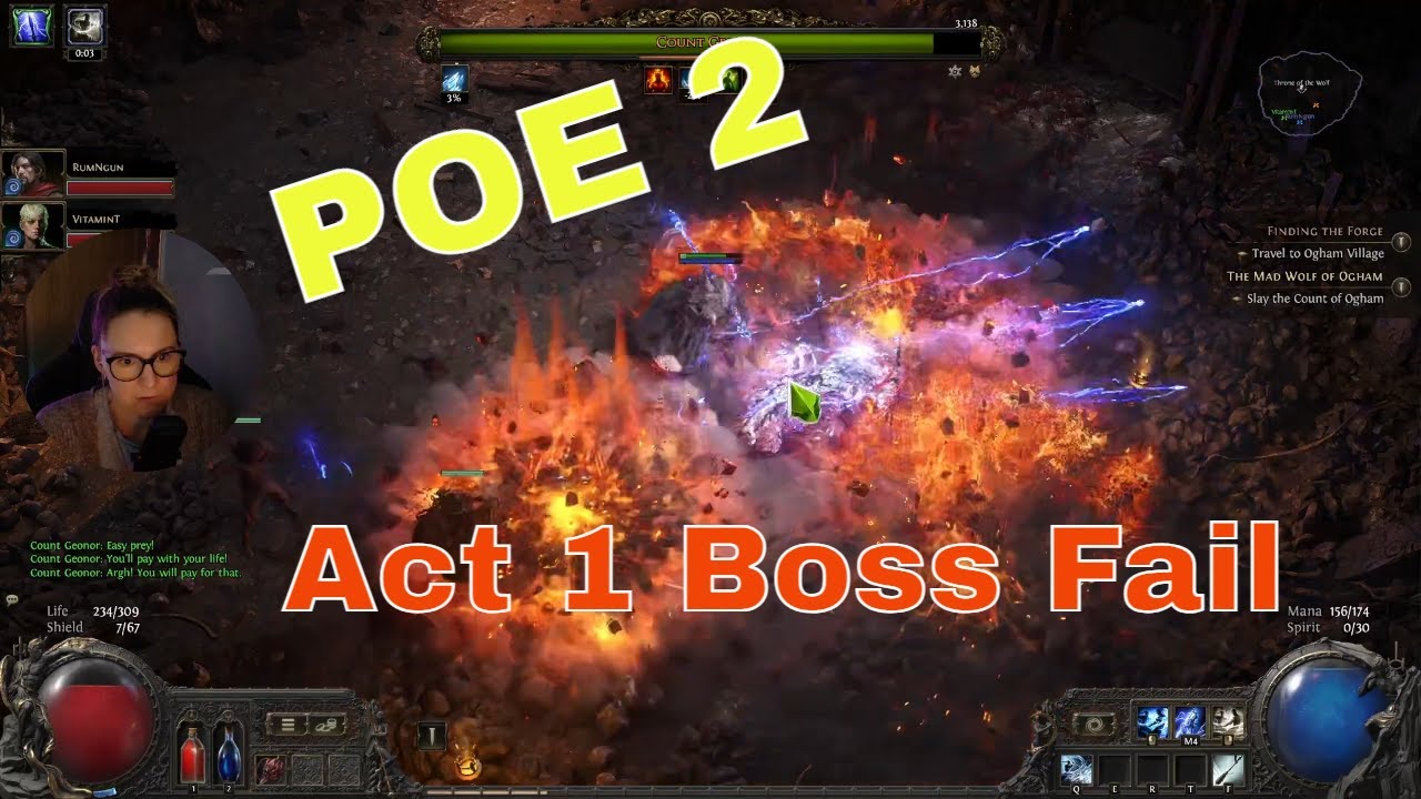 POE 2 Act 1 Boss Fail - One of many Failed attempts - YouTube