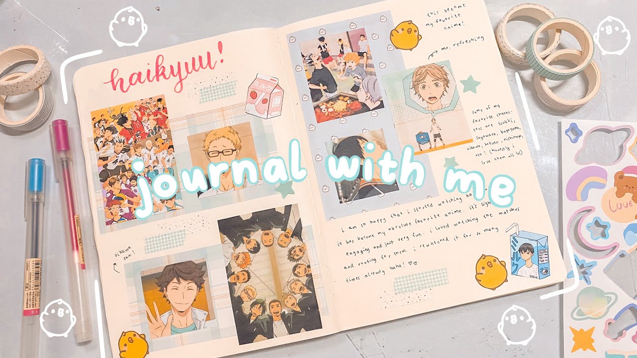 anime journal with me 🏐 haikyuu - YouTube
