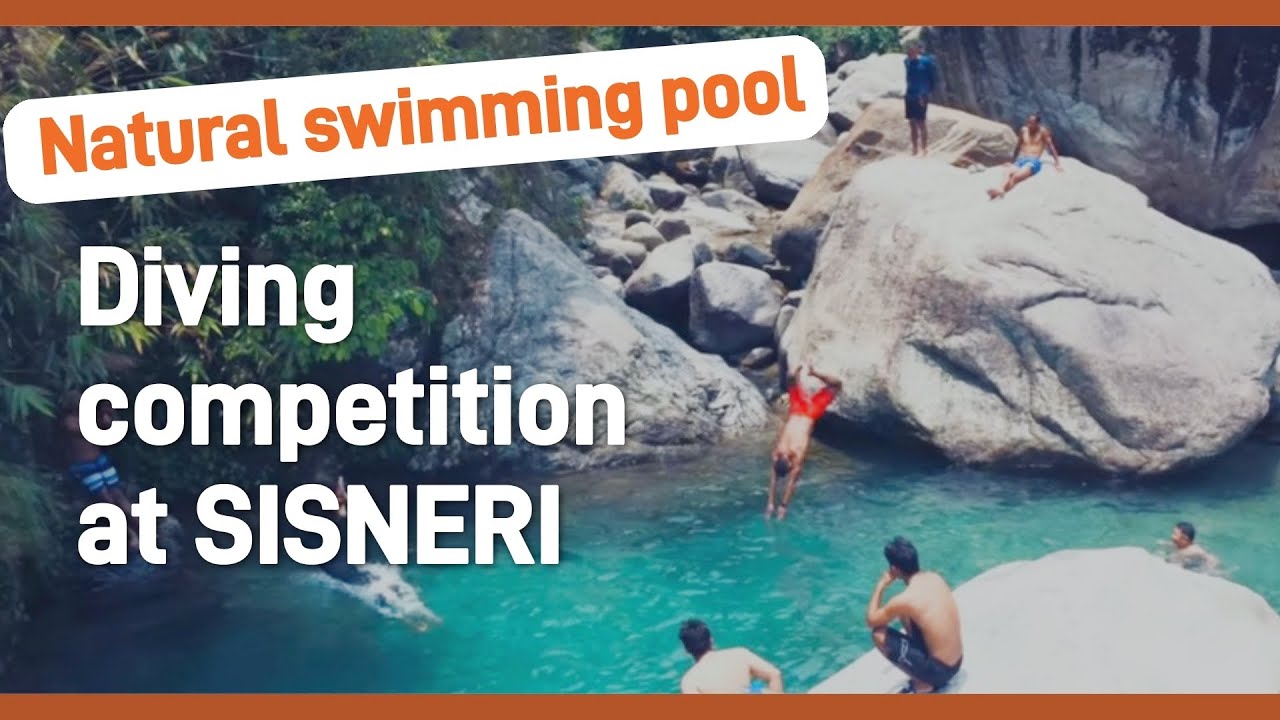 Amazing diving competition at SISNERI | viral natural swimming pool # ...