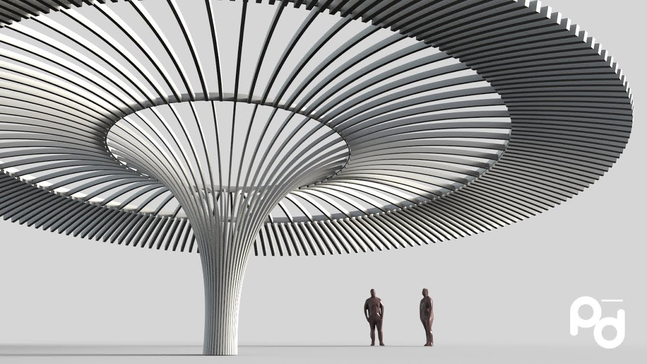 # 199 : Canopy Structure / Rhino Grasshopper Advanced Tutorial - YouTube