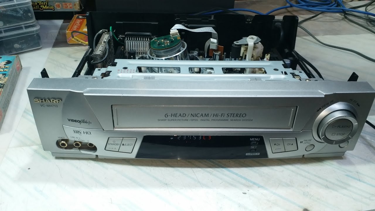 SHARP VCR MODEL VC-MH 730 VCR REPAIR MY SHOP - YouTube