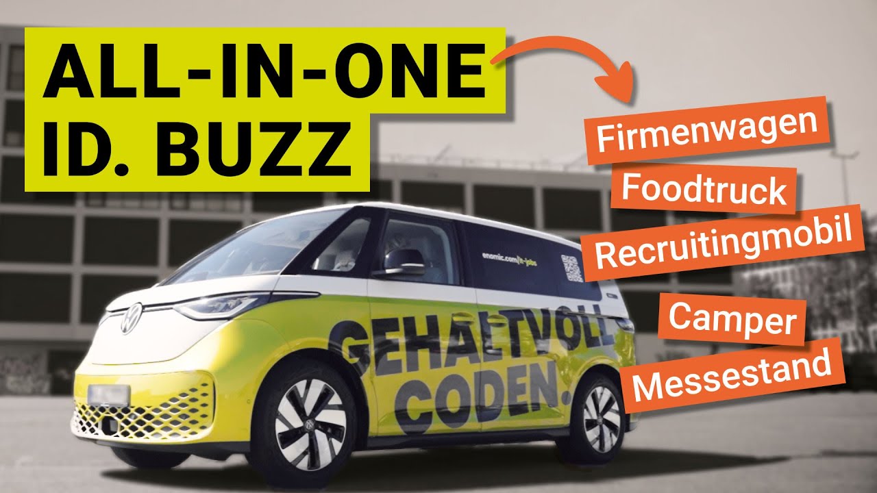 Unser VW ID. Buzz: Firmenwagen, Camper, Foodtruck, Transporter für ...