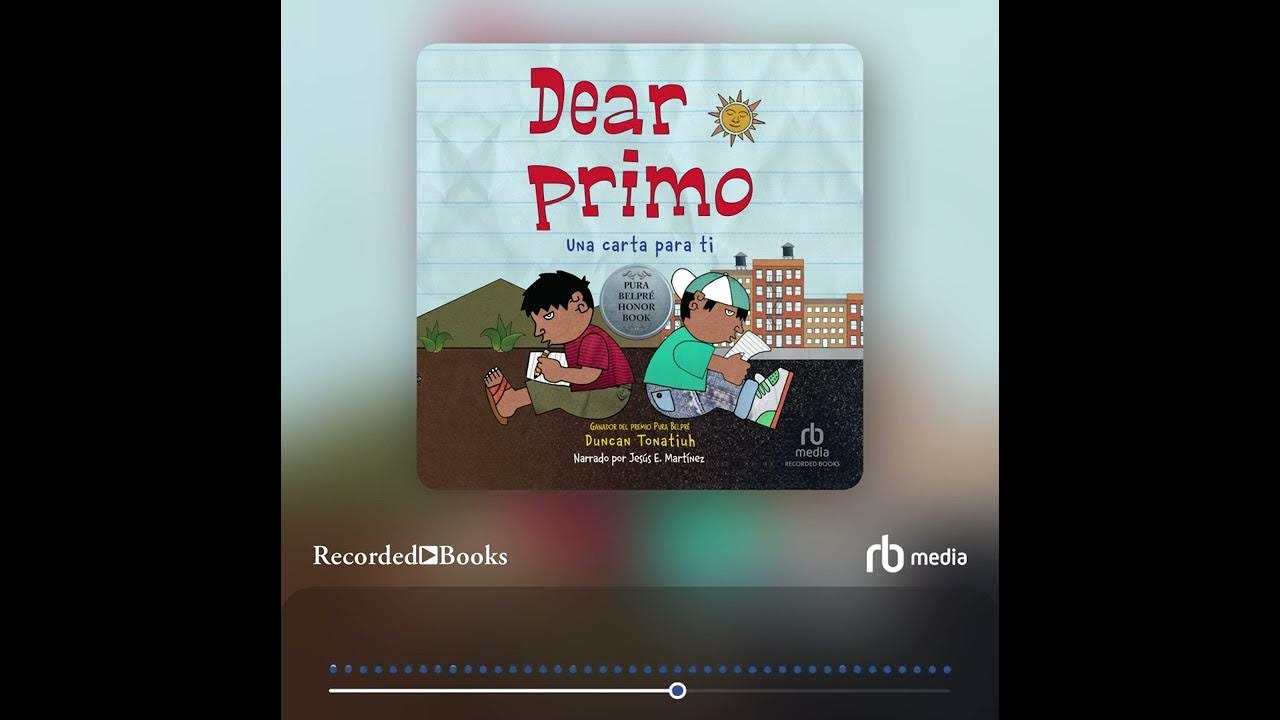 Audiobook Sample: Dear Primo - YouTube