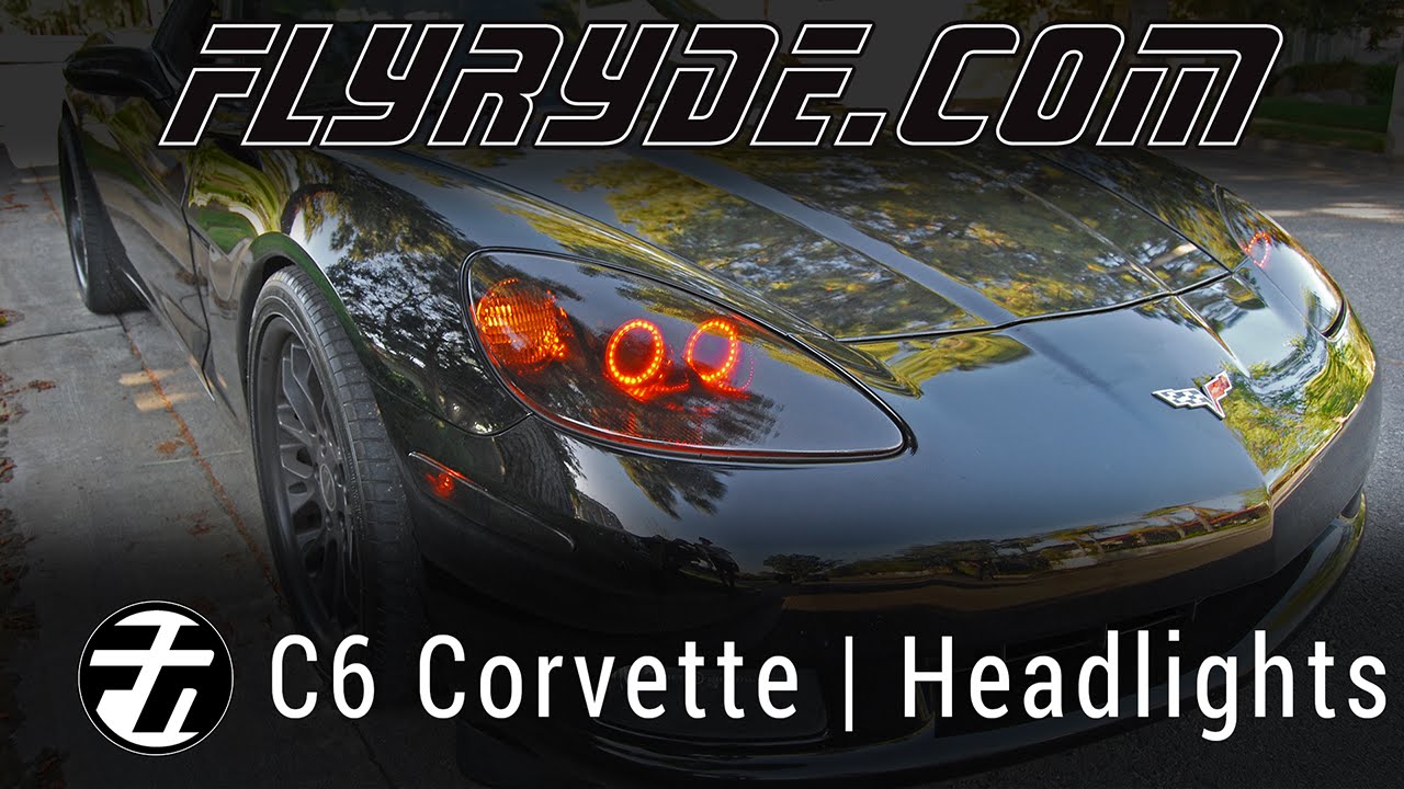 Chevy C6 Corvette Angel Eyes - Switchback LED - YouTube