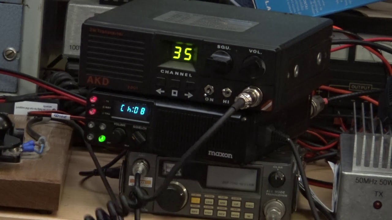 2M Amateur Radio - on the air test - 5W FM demonstration, AKD 2001 ...