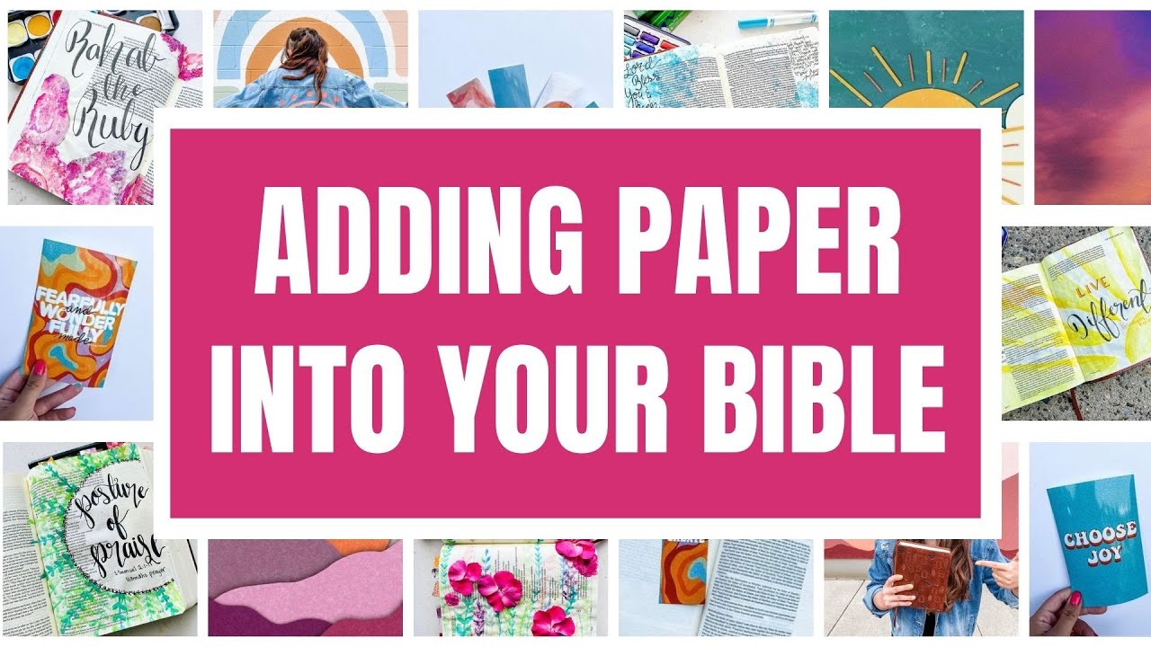 Adding Paper into your Bible - Episode #4 to Bible Journal Episode # ...
