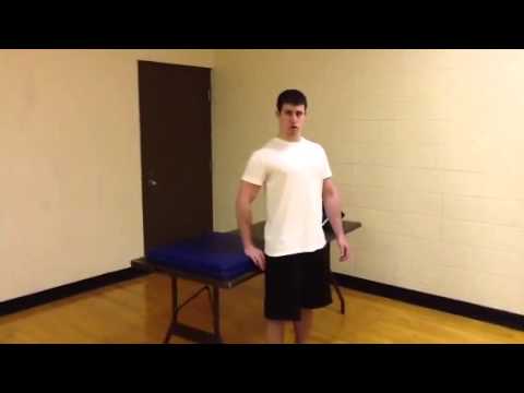 Standing low trap activation exercise - YouTube