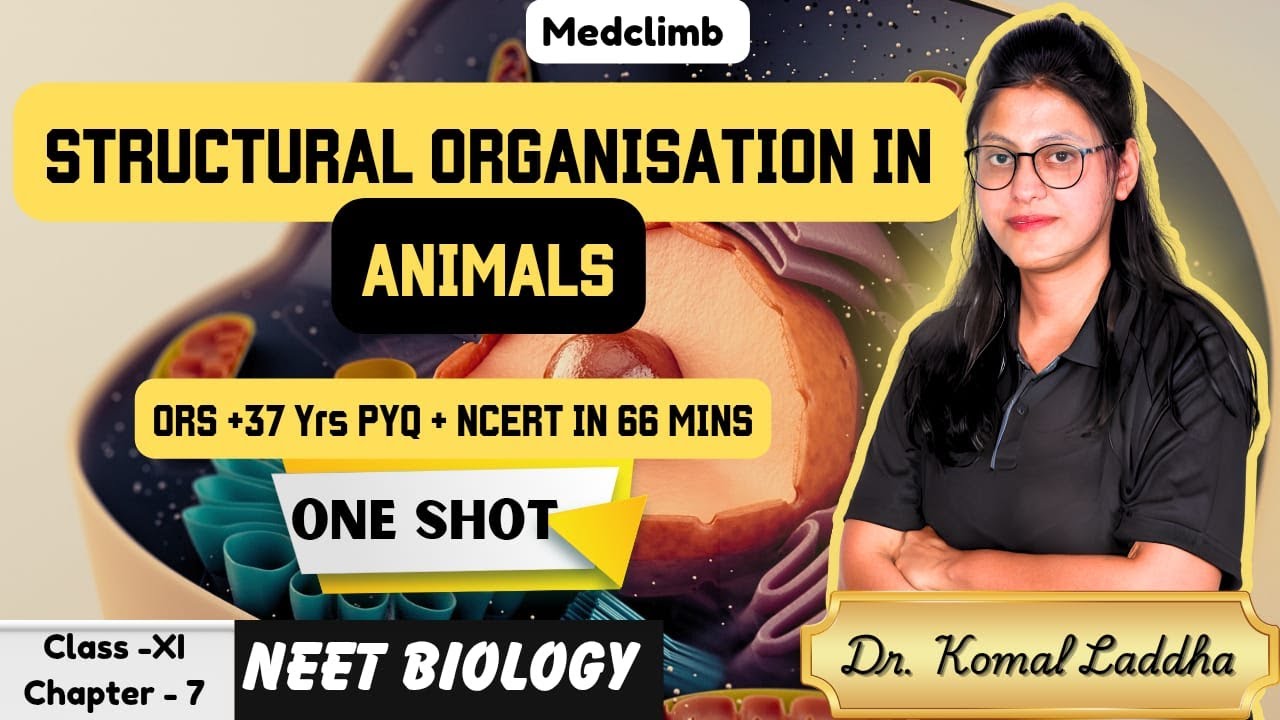 STRUCTURAL ORGANISATION IN ANIMALS IN 60 MIN |ORS | NCERT |37 YEAR PYQ ...