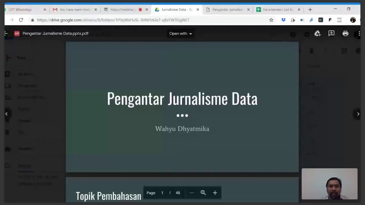 Wahyu Dhyatmika Part 1 - Kelebihan Menjadi Jurnalisme Data - YouTube