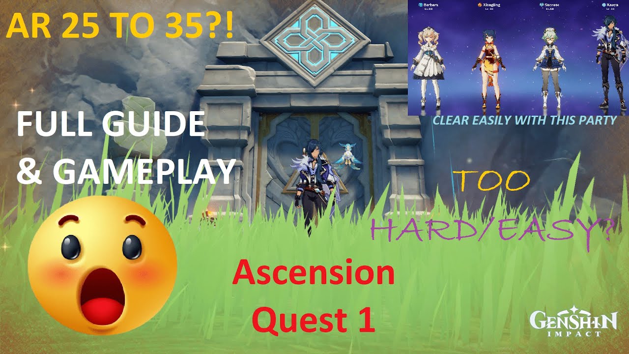 Adventure Ascension Rank 1 | Tutorial-Genshin Impact | Leveling Up From ...