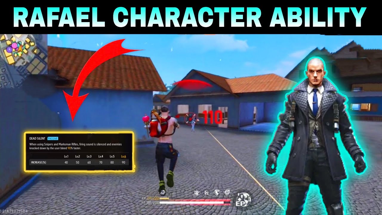 FREE FIRE RAFAEL CHARACTER ABILITY | RAFAEL CHARACTER IN FREE FIRE ...