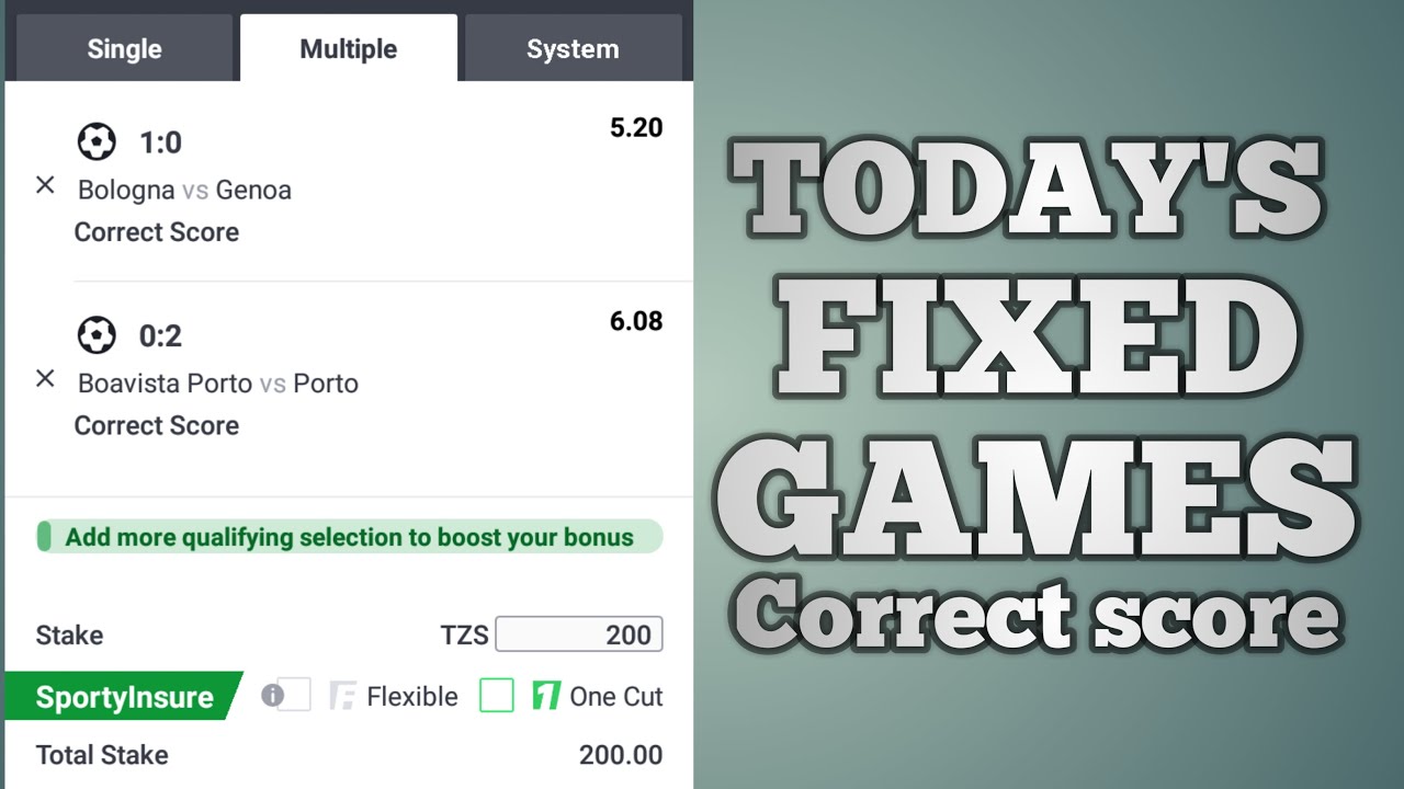 Today's best correct score predictions | Sports betting strategy - YouTube