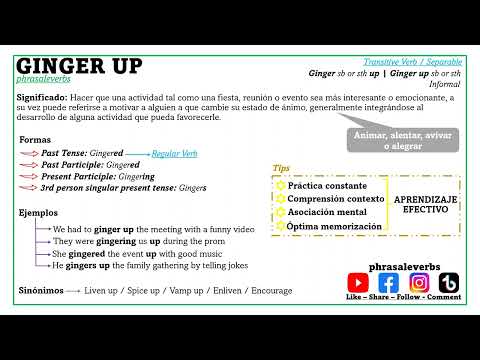 Phrasal Verb: Ginger up