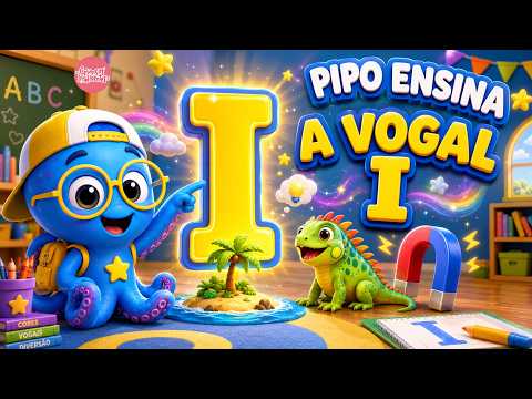 VOGAL I - AEIOU - PIPO ENSINA - #aeiou  #criançasinteligentes