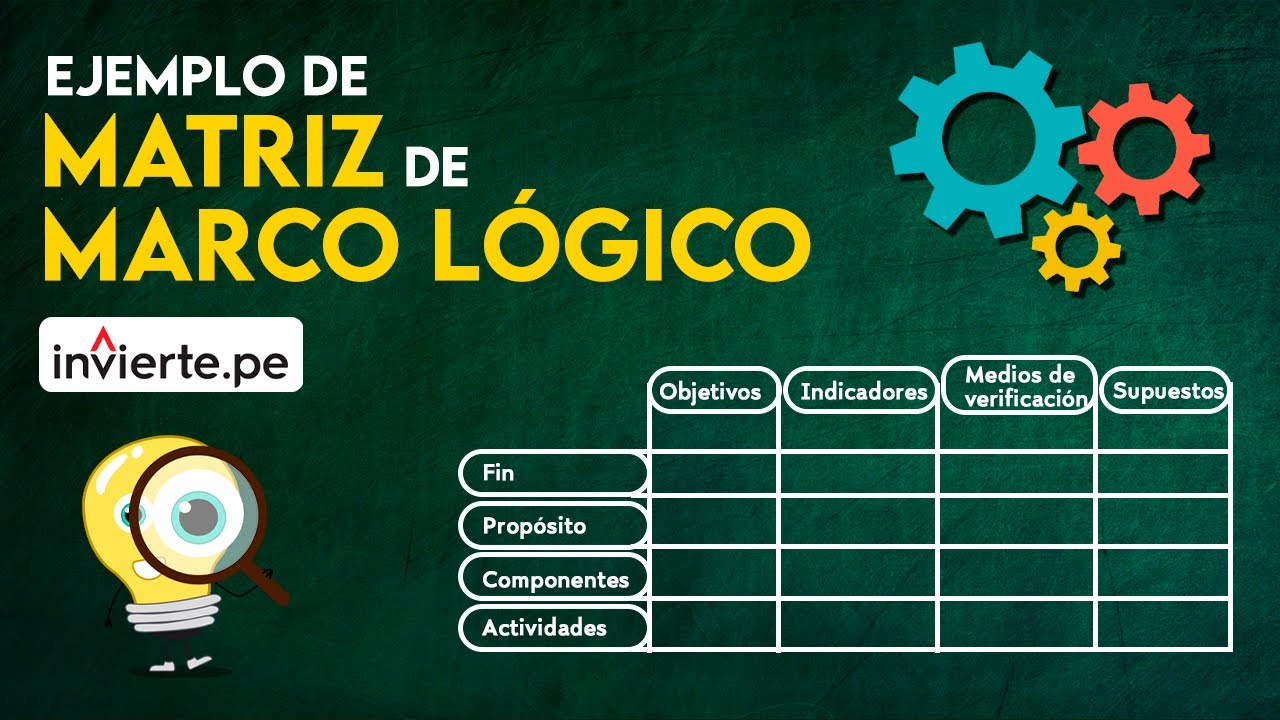Invierte.pe - Ejemplo de MATRIZ de MARCO LÓGICO - YouTube