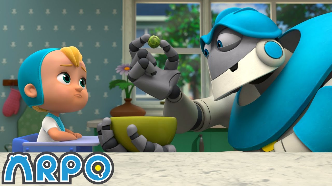 Eat Your GREENS!! | Robot Cartoons For Kids | ARPO | Sandaroo - YouTube