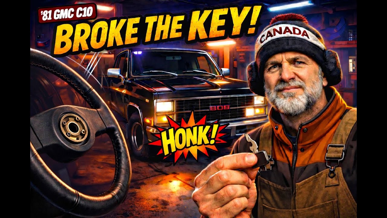 81 GMC C10 Square Body – Steering Wheel Fight, Broken Key, Horn Fixed ...