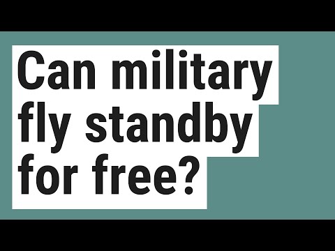 Can military fly standby for free?