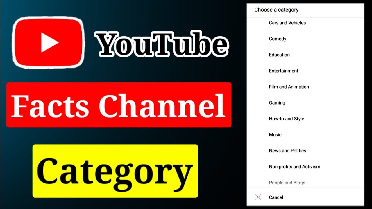 Facts Channel ke liye Kaun si Category Select Kare || Facts Channel ...