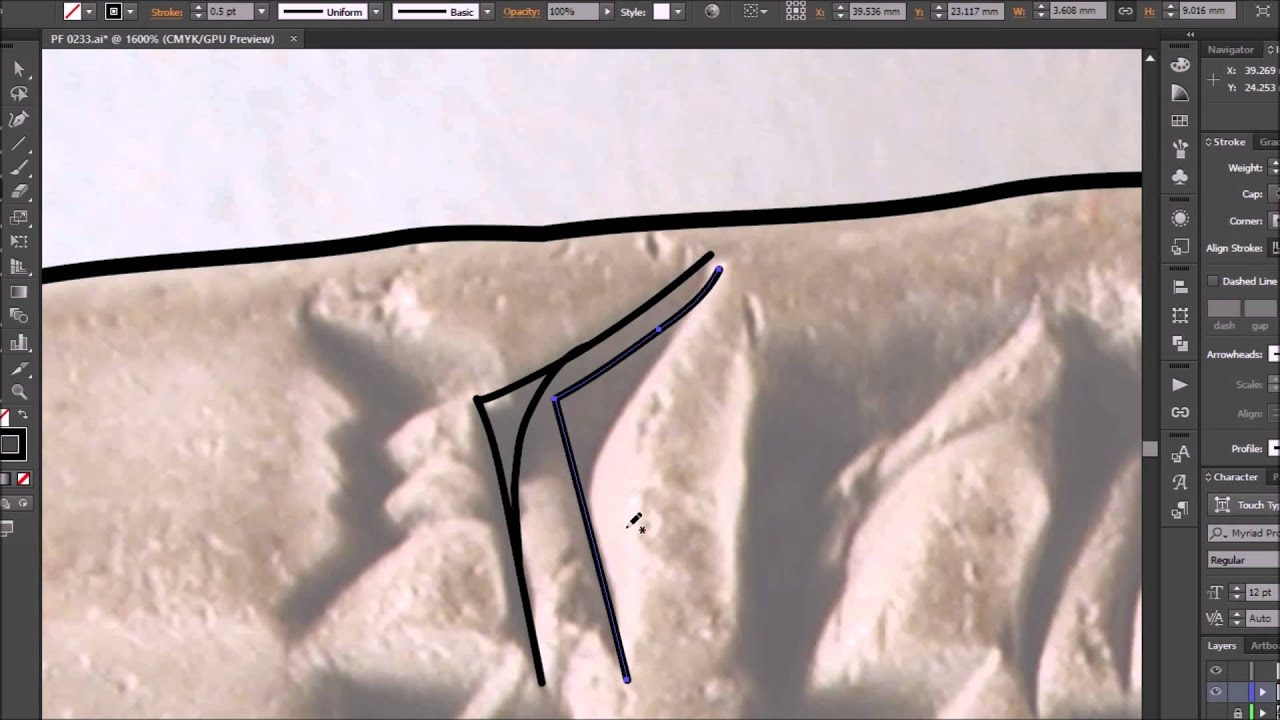 Drawing Cuneiform Sign with Pencil Tool - YouTube
