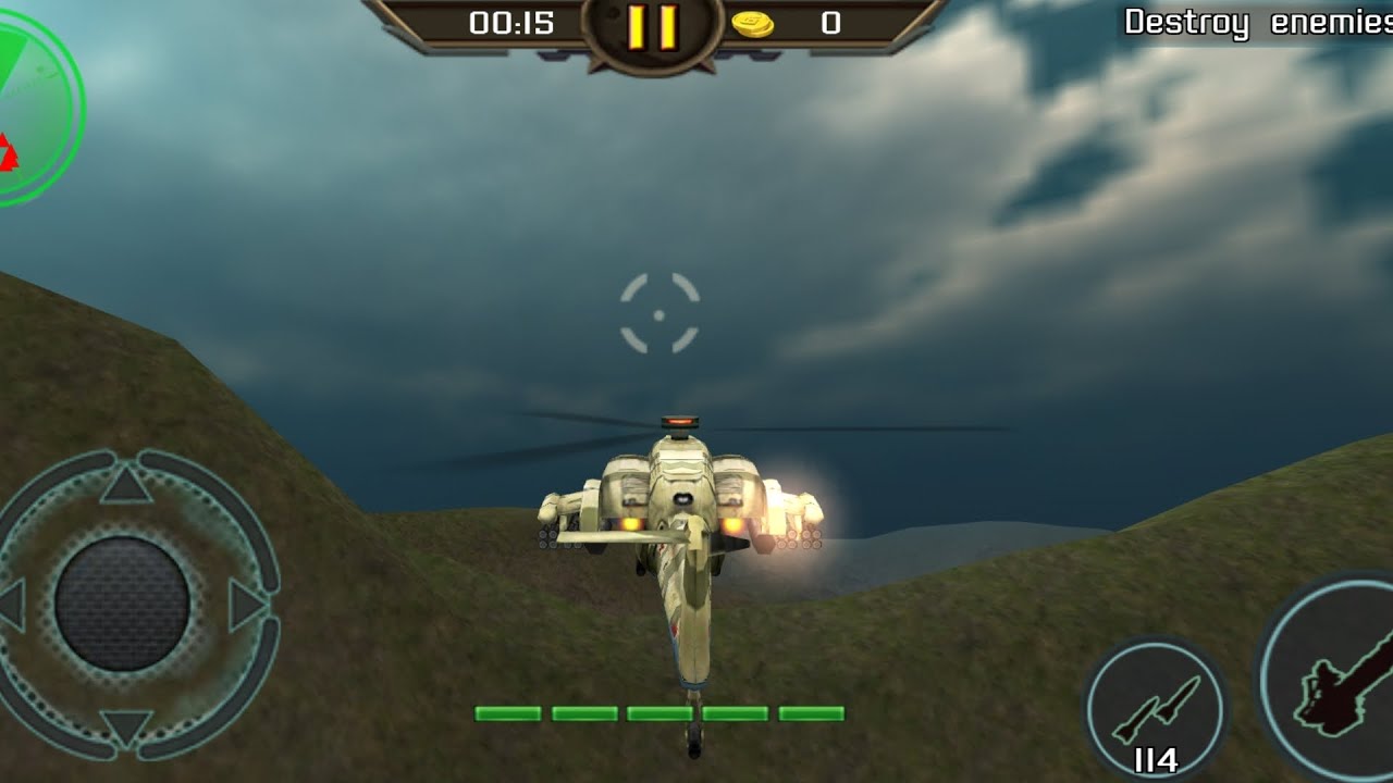 Helicopter fight @war shows helicopter shoot army is the strongest part ...