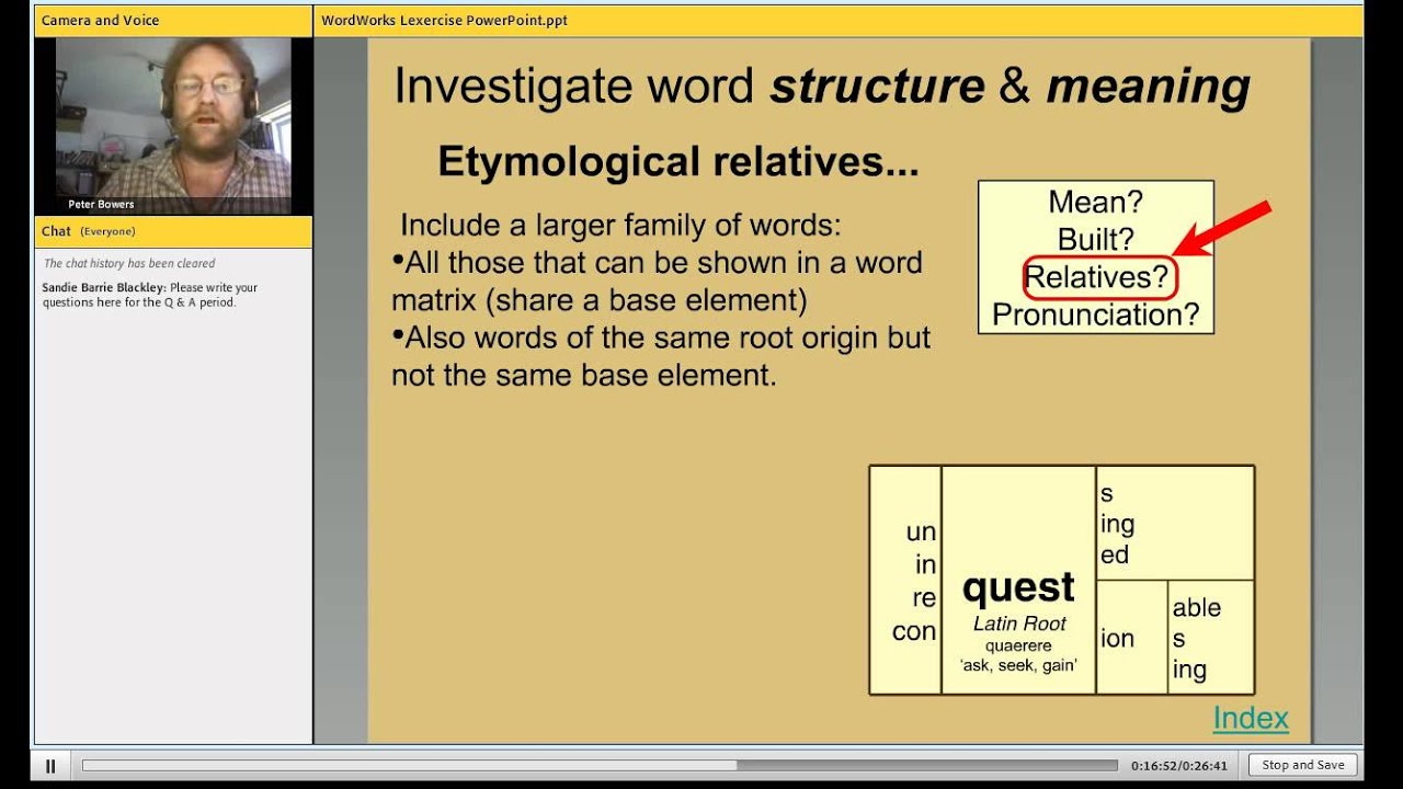 Lexercise Live Broadcast 33: Peter Bowers of WordWorks Kingston - YouTube