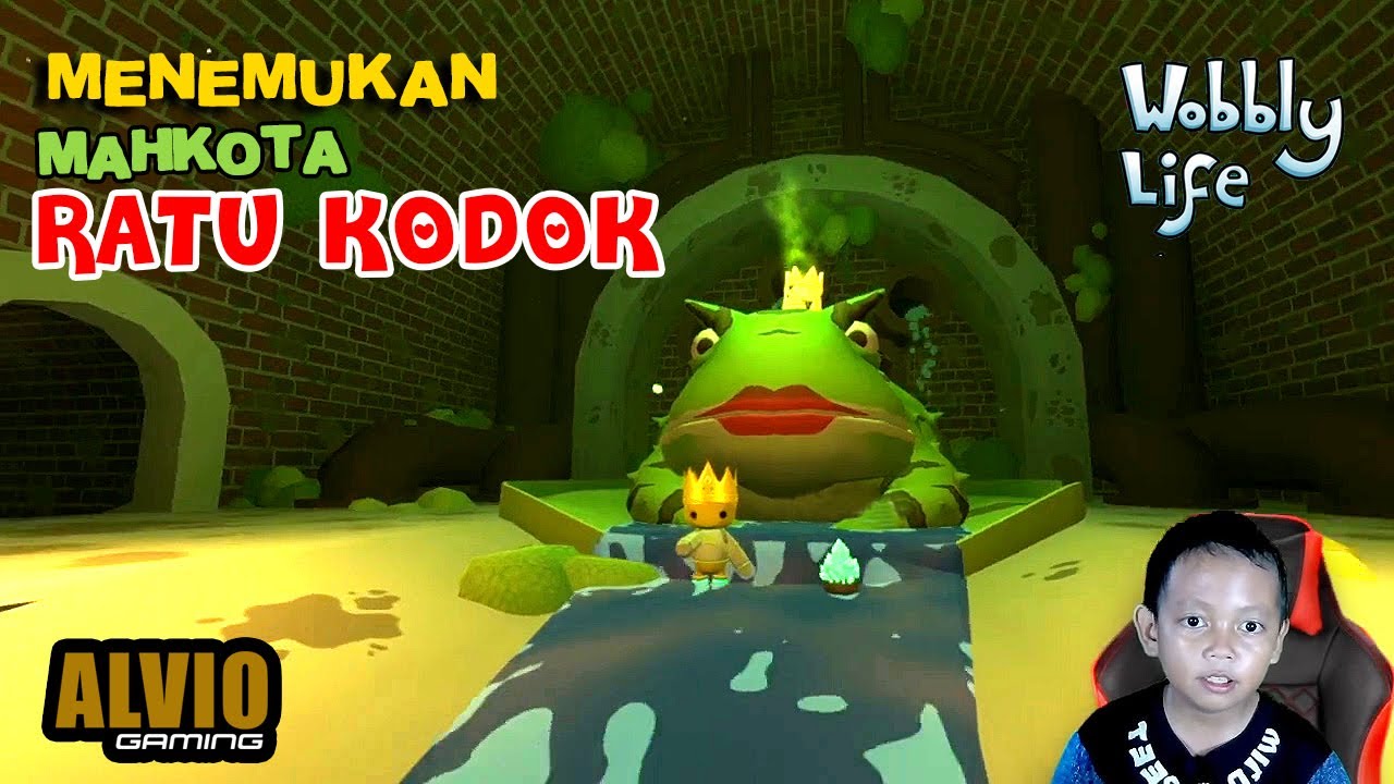 ALVIO GAMING : Menemukan Mahkota RATU KODOK ~ Game Wobbly Life - YouTube