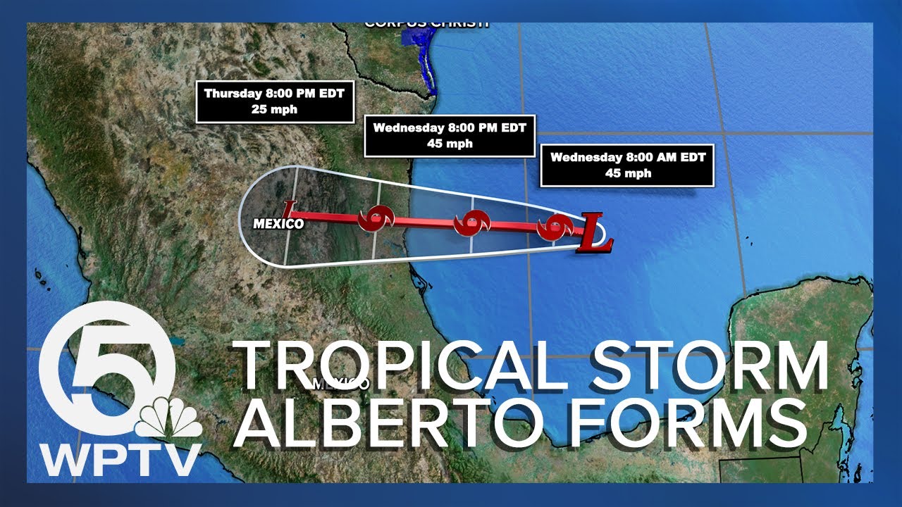 Tropical Storm Alberto forms in Gulf of Mexico - YouTube