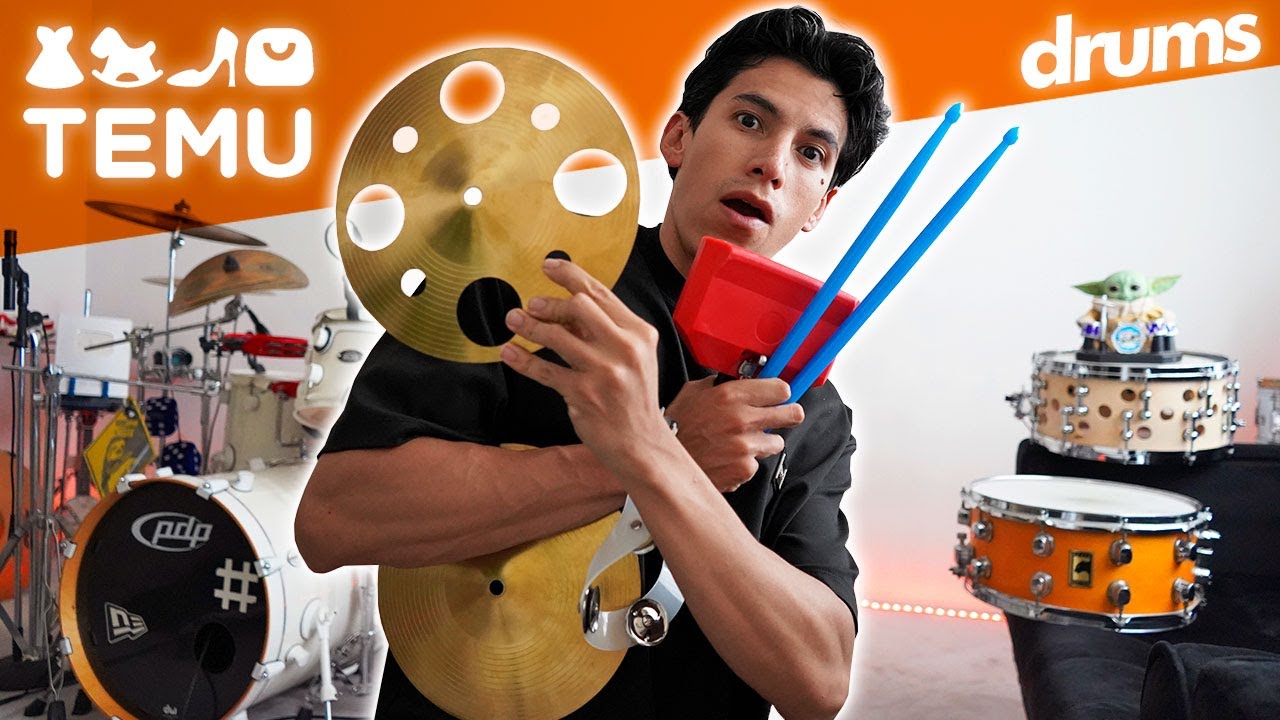 Trying CYMBALS & drum accessories from TEMU - YouTube
