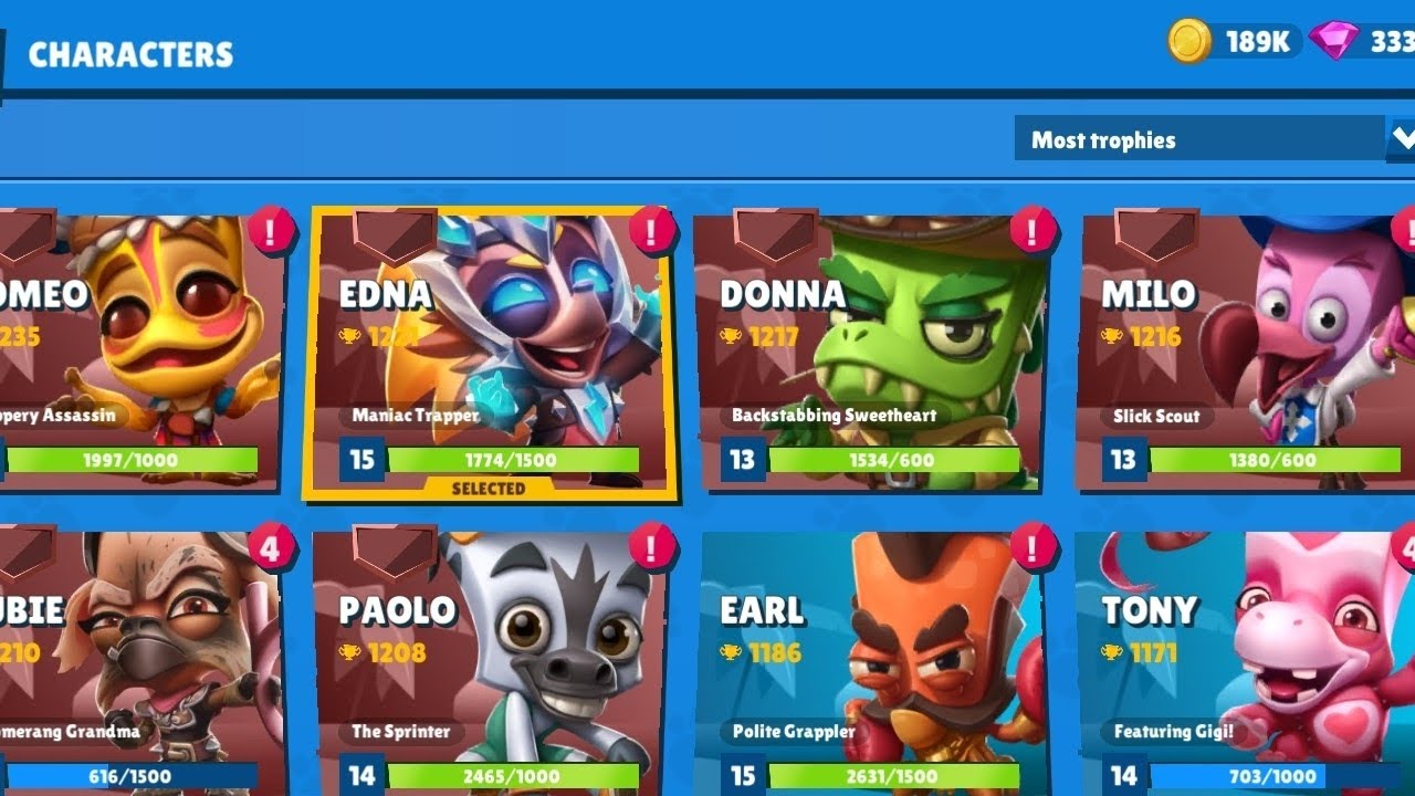 I played with Edna with basic build in Zooba team mode. - YouTube