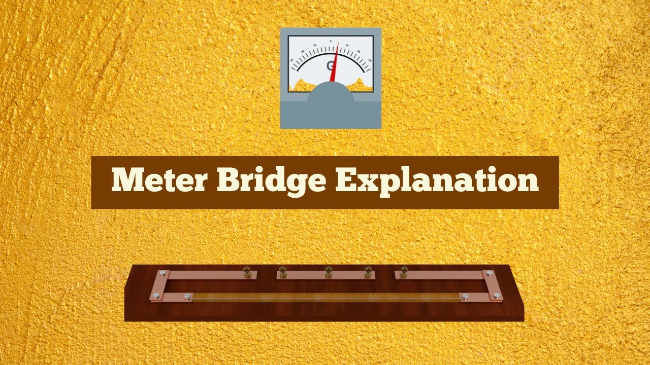 Meter Bridge Explanation | Electricity | Physics | I Diploma | Sr ...