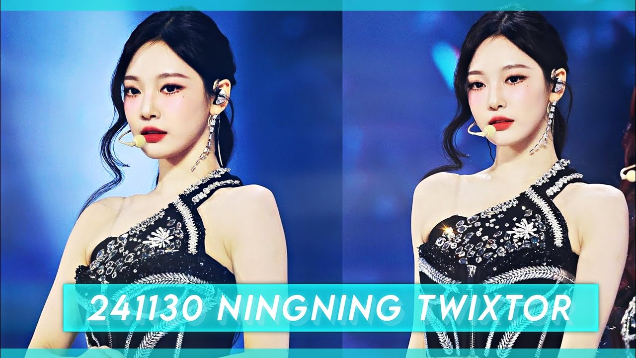 Aespa Ningning 241130 MMA Whiplash fancam twixtor clips 4K - YouTube