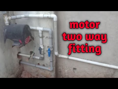 Motor two inlet one output // Two way inlet connection // 1/2 hp motor ...