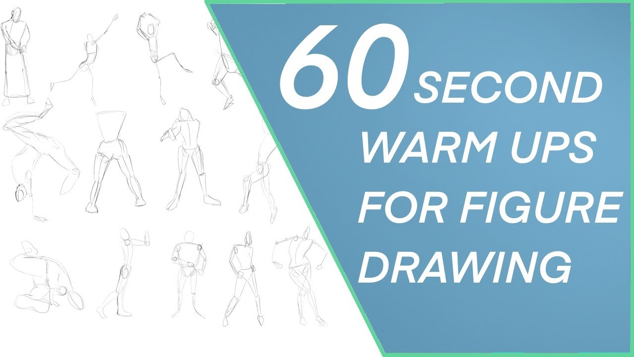 60 SECOND WARMUPS FOR FIGURE DRAWING - YouTube