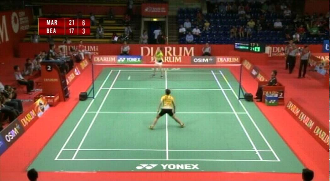 Maria Febe K. (INDONESIA) VS Beatriz Corrales (SPAIN) Djarum Indonesia ...