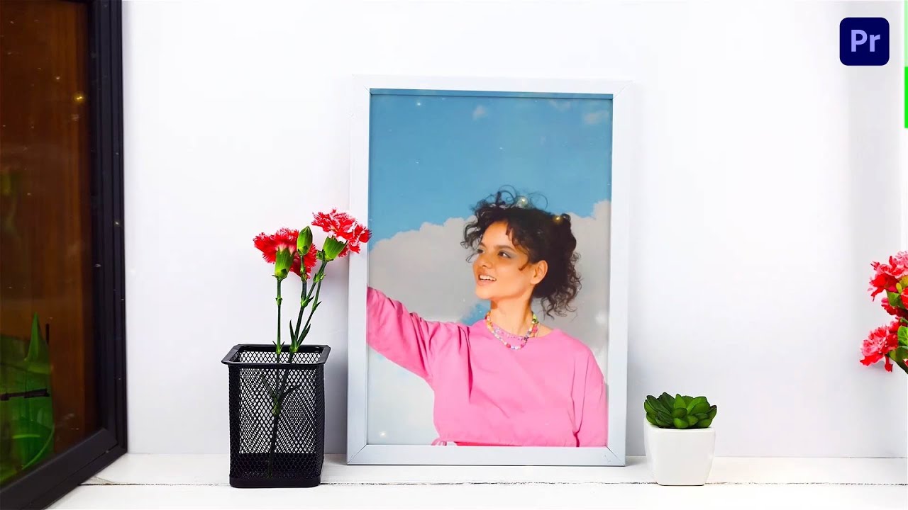 Best Minimal White Photo Frame Slideshow Premier Pro Template - YouTube