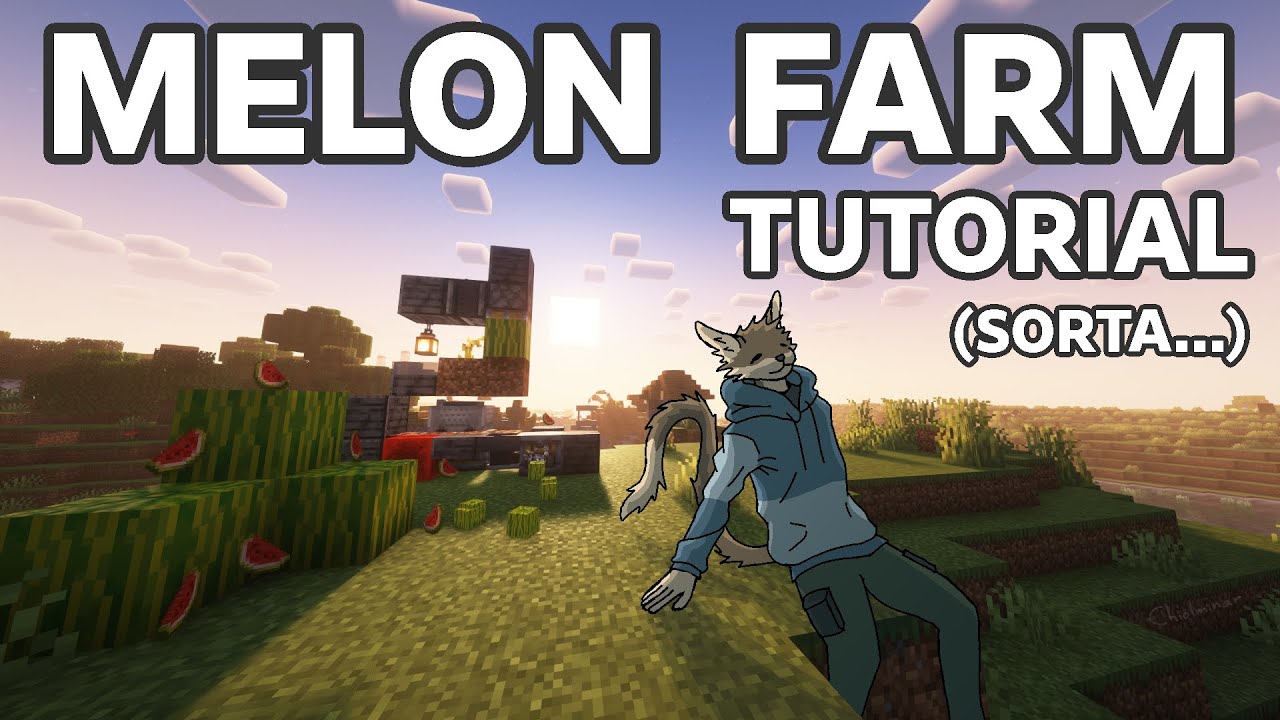 A Vaguely Detailed Melon Farm Tutorial | Minecraft - YouTube
