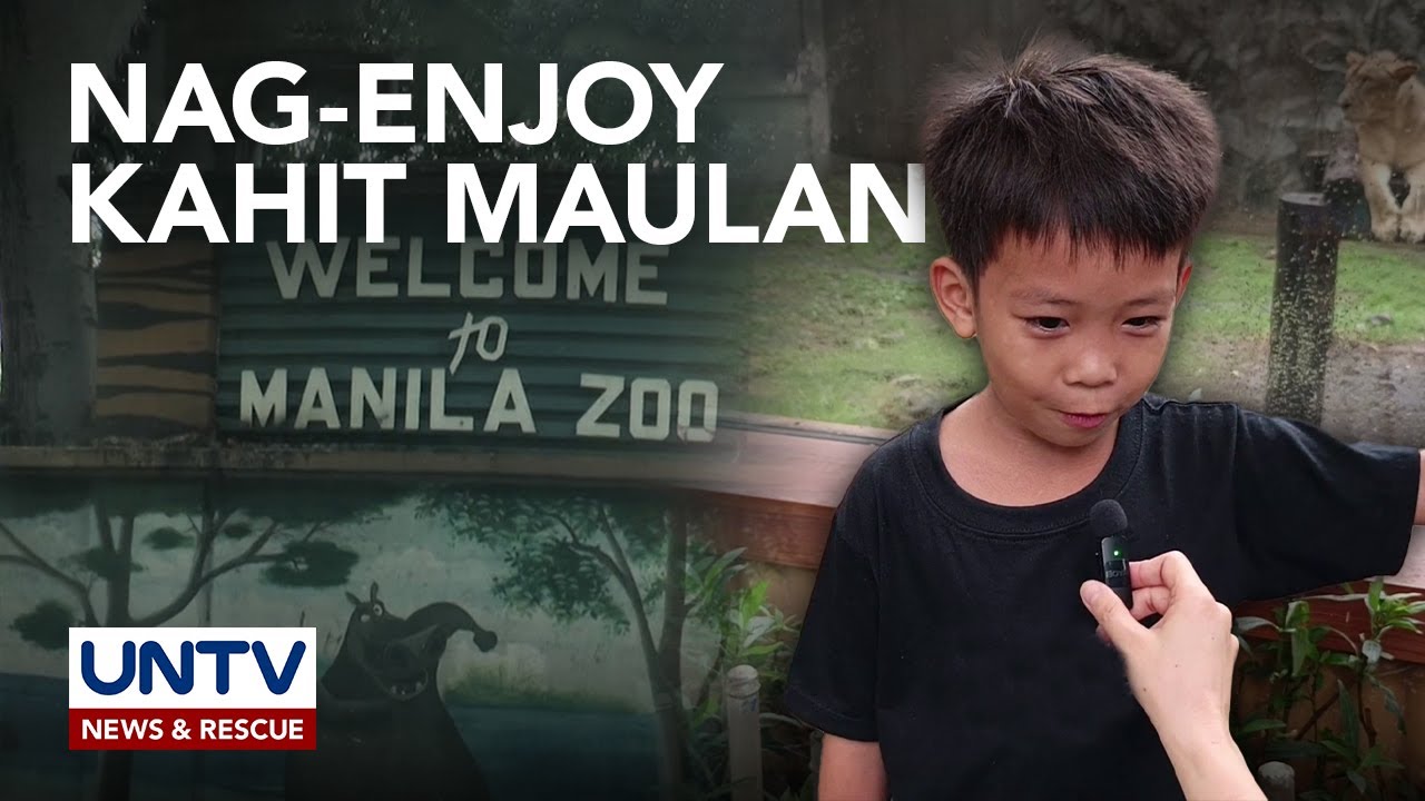 Mga bata at kanilang pamilya, nag-enjoy sa pamamasyal sa Manila Zoo ...