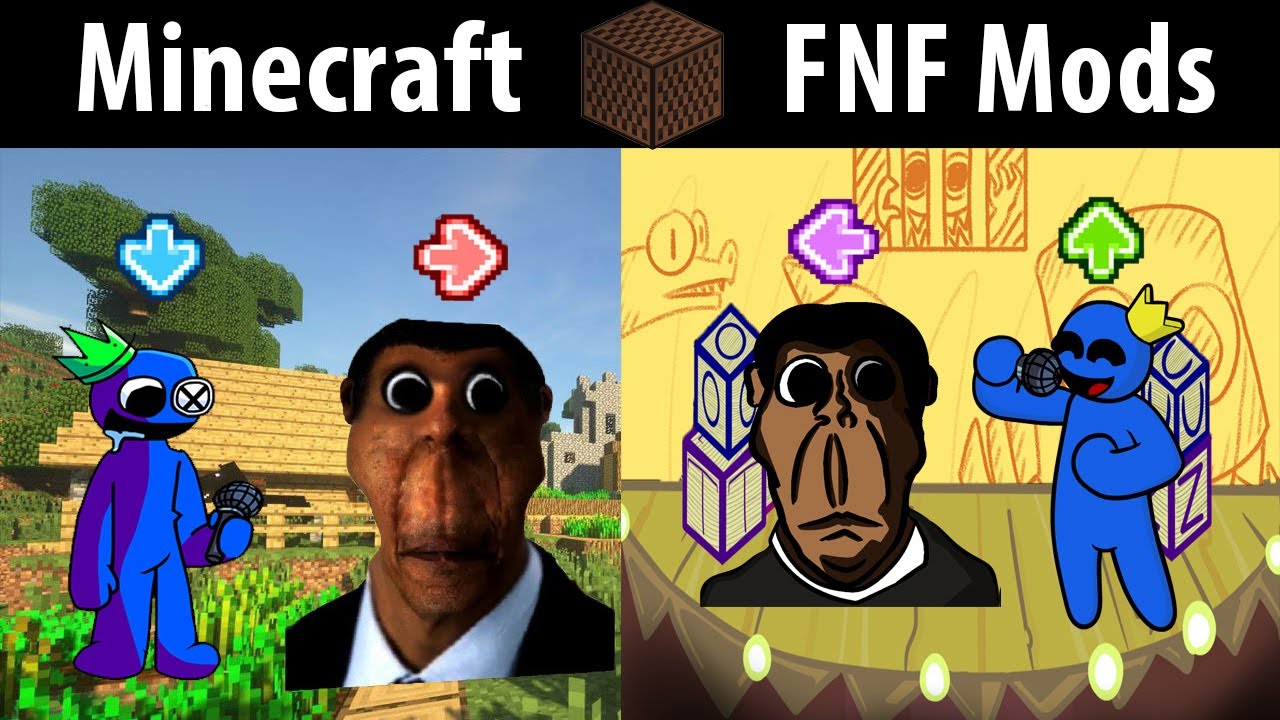 FNF Character Test | Gameplay VS Minecraft Note Block | Obunga | NEW ...