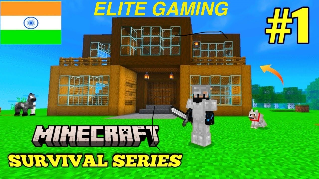 Minecraft Pe Survival Series | Day - 1 - YouTube