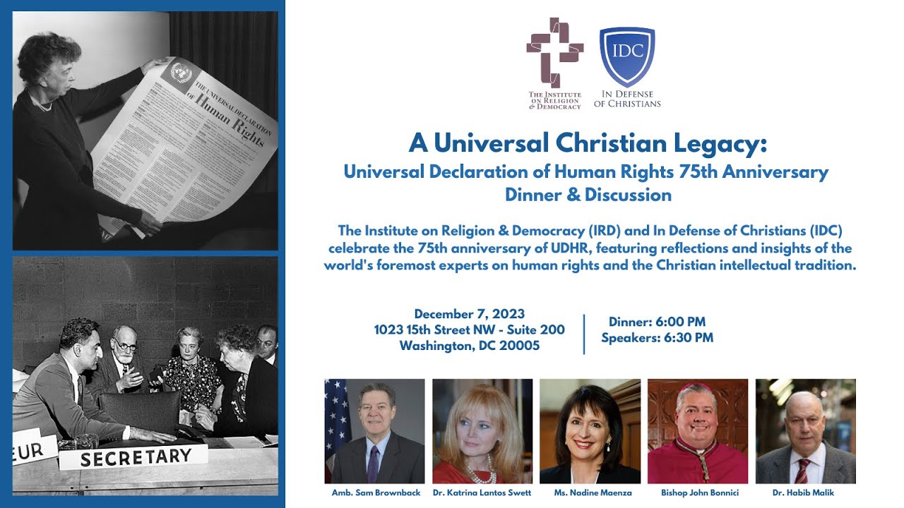 A Universal Christian Legacy: Honoring the 75th Anniversary of UDHR ...