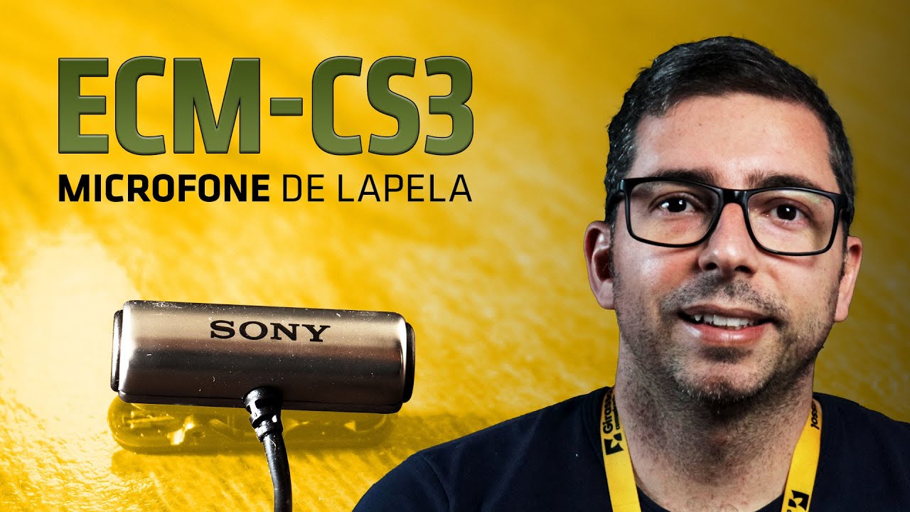Microfone de lapela SONY ECM-CS3 · UNBOXING E REVIEW - YouTube